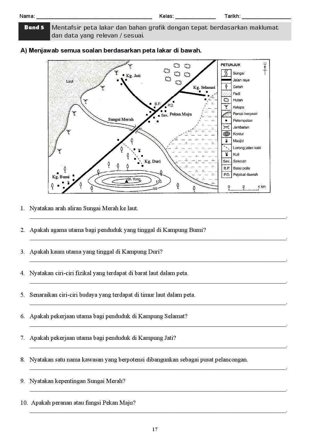 Peta Lakar Geografi Tingkatan 1 You Can Do The Exercises Online Or