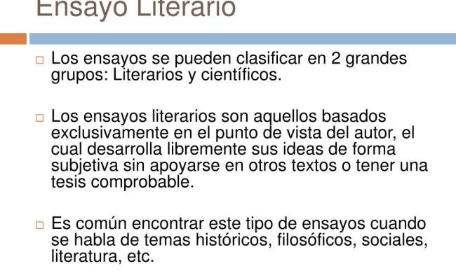 Que Es Un Ensayo Literario Caracteristicas Y Ejemplos Otosection