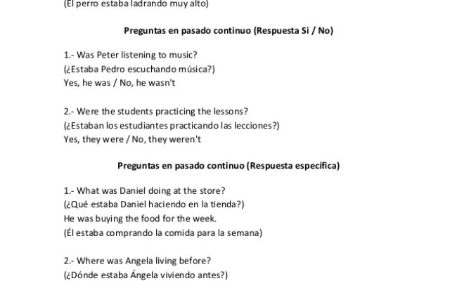 20 Oraciones Afirmativas Y Negativas En Pasado Simple En Ingles