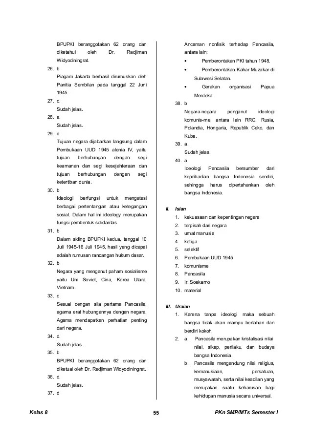 Kunci Jawaban Matematika Kelas 9 Semester 1 Homecare24