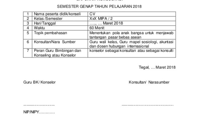 Cara Membuat Laporan Pelaksanaan Bimbingan Konseling Bk Terbaru 2021