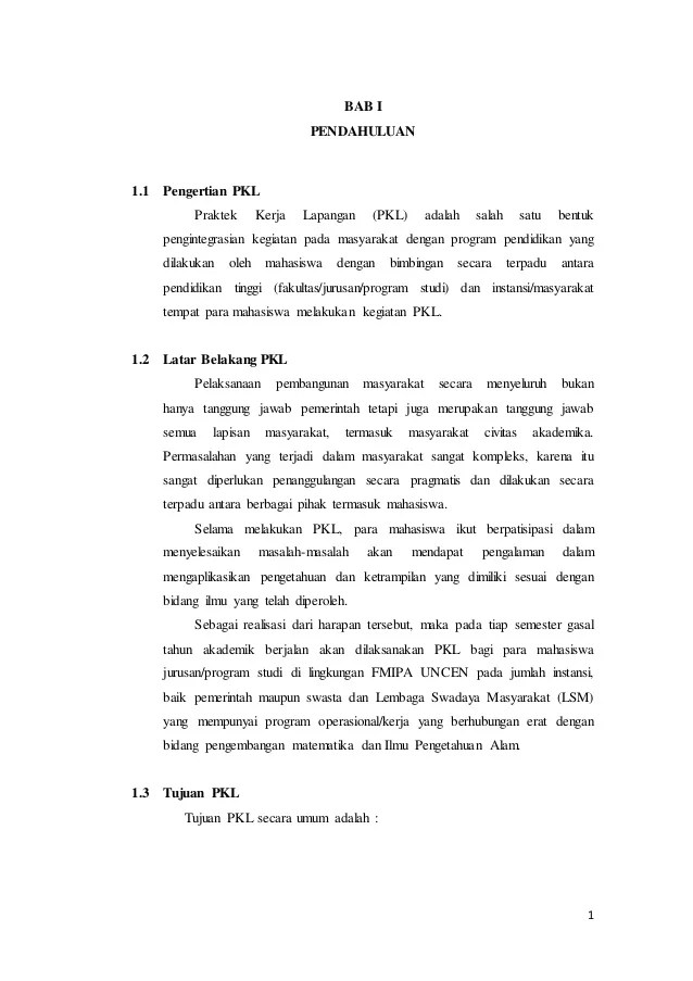 Tujuan Praktek Kerja Lapangan Bagi Mahasiswa