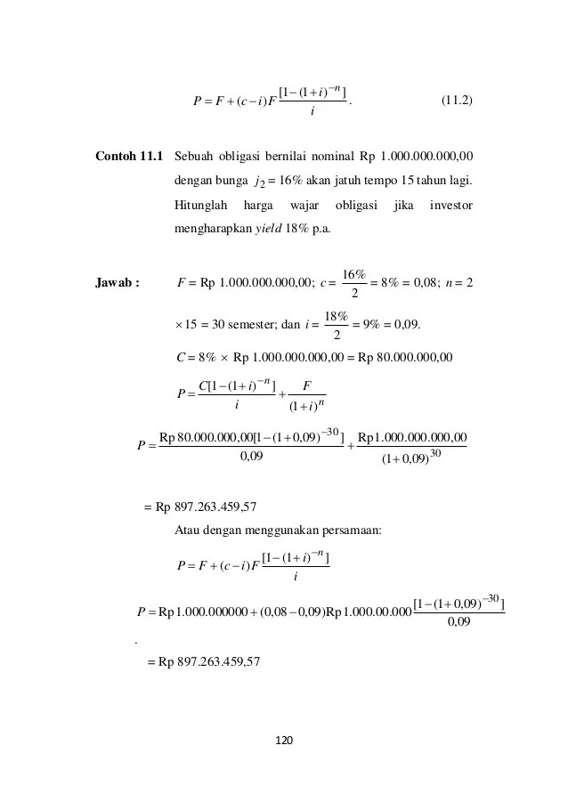 Inilah Contoh Soal Menghitung Yield To Maturity Terba