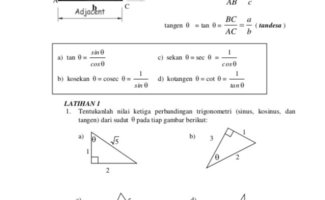 Kumpulan Soal Dan Jawaban Perbandingan Trigonometri Riset