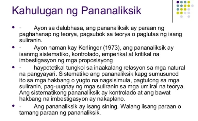 Mga Bahagi Ng Pananaliksik At Kahulugan Ng Bawat Isa Halimbawa Hot