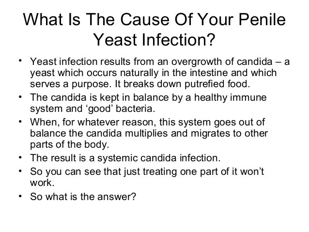 How To Know If You Have A Penile Yeast Infection Prnso