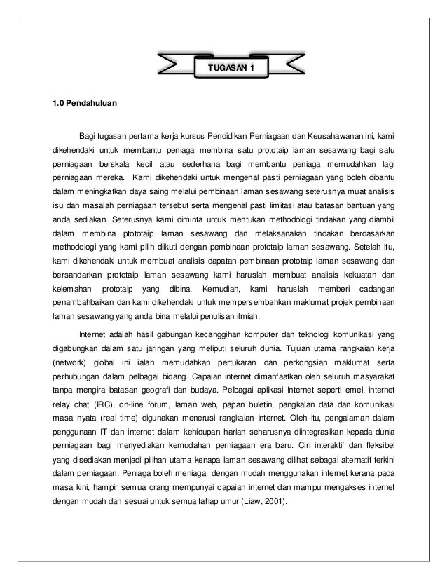 Contoh Pengenalan Kerja Kursus Perniagaan Tingkatan 5 At Cermati Riset