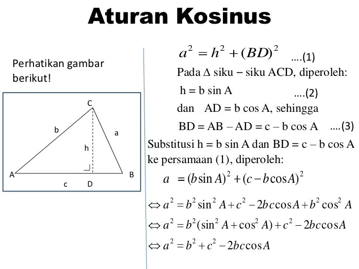 Contoh Soal Aturan Cosinus Beserta Jawabannya Contoh Soal Aturan