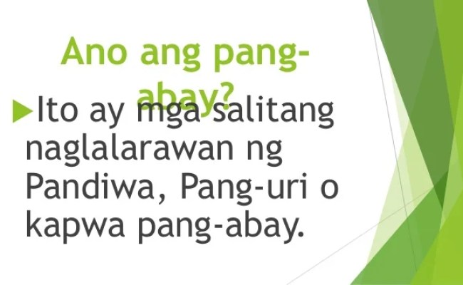 Pagkakaiba Ng Pang Abay At Pang Uri Filipino 4 Theme Hill