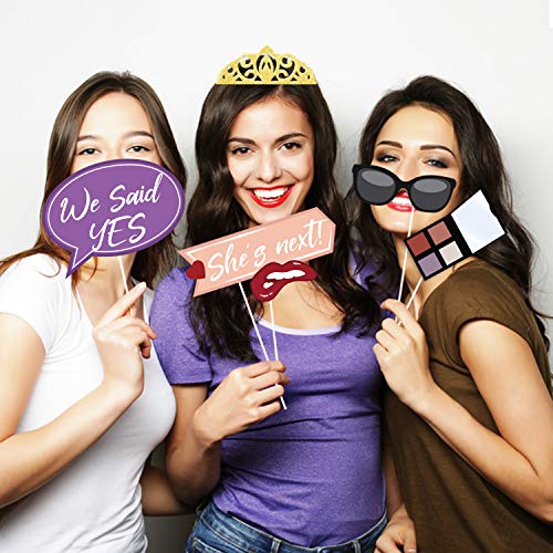 Konsait Bachelorette Photo Booth Props Kit With Stick Funny Girls Night