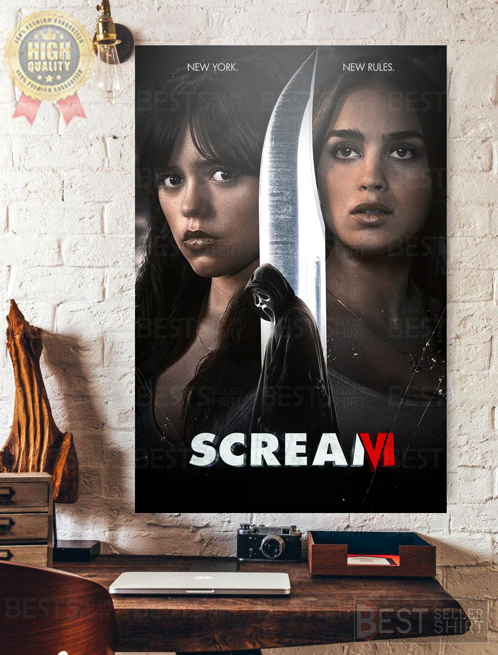 Scream Vi Poster Scream 6 Jenna Ortega Poster 2023 Best Seller Shirts