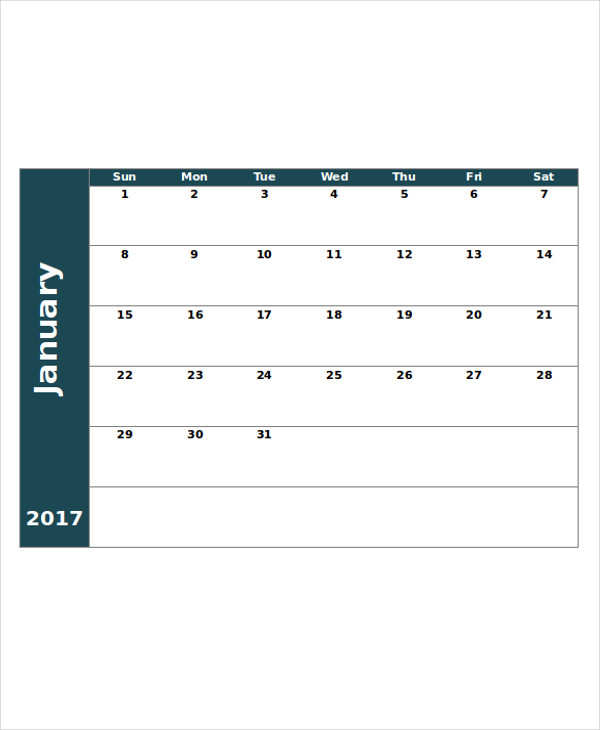 Blank Calendar Template Word Calendar For Planning Free Printable