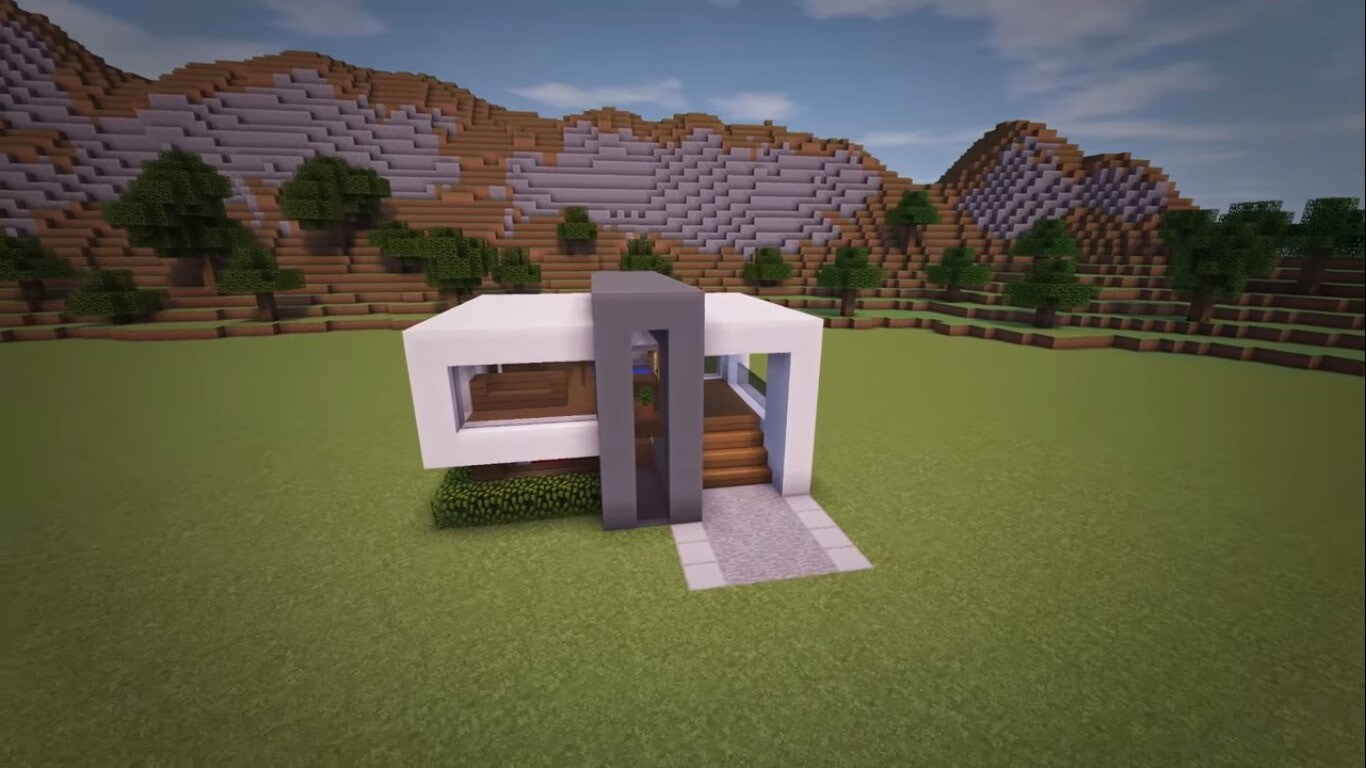 Modernes Haus Minecraft Bauideen Minecraft Modernes Haus Klein Braun