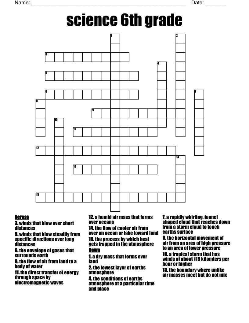 Summer Crossword Puzzle Tree Valley Academy Free Crossword Puzzles