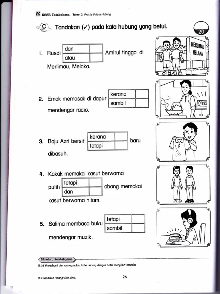 Latihan Kata Hubung Dan Atau Tahun 1 Latihan Kata Hubung Flip Ebook