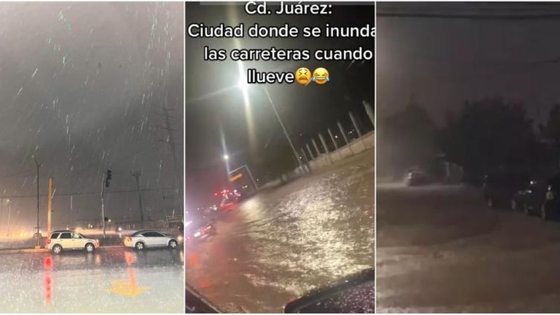 Captan En Video La Fuerte Lluvia E Inundaciones En Ciudad Juárez