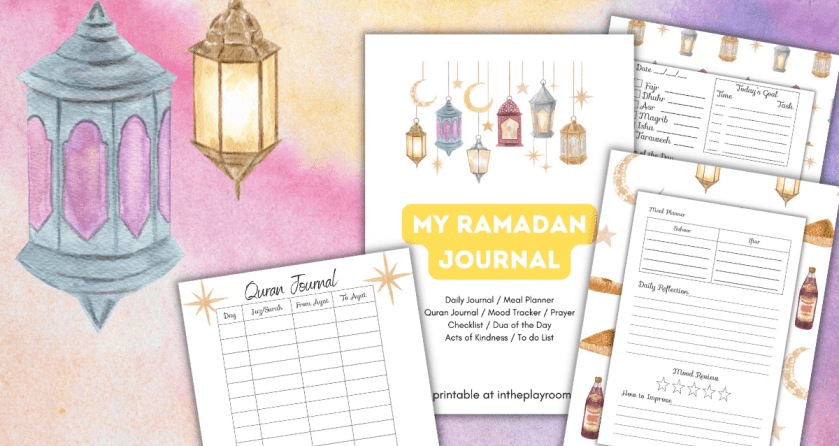 Free Printable Ramadan Journal Planner In The Playroom