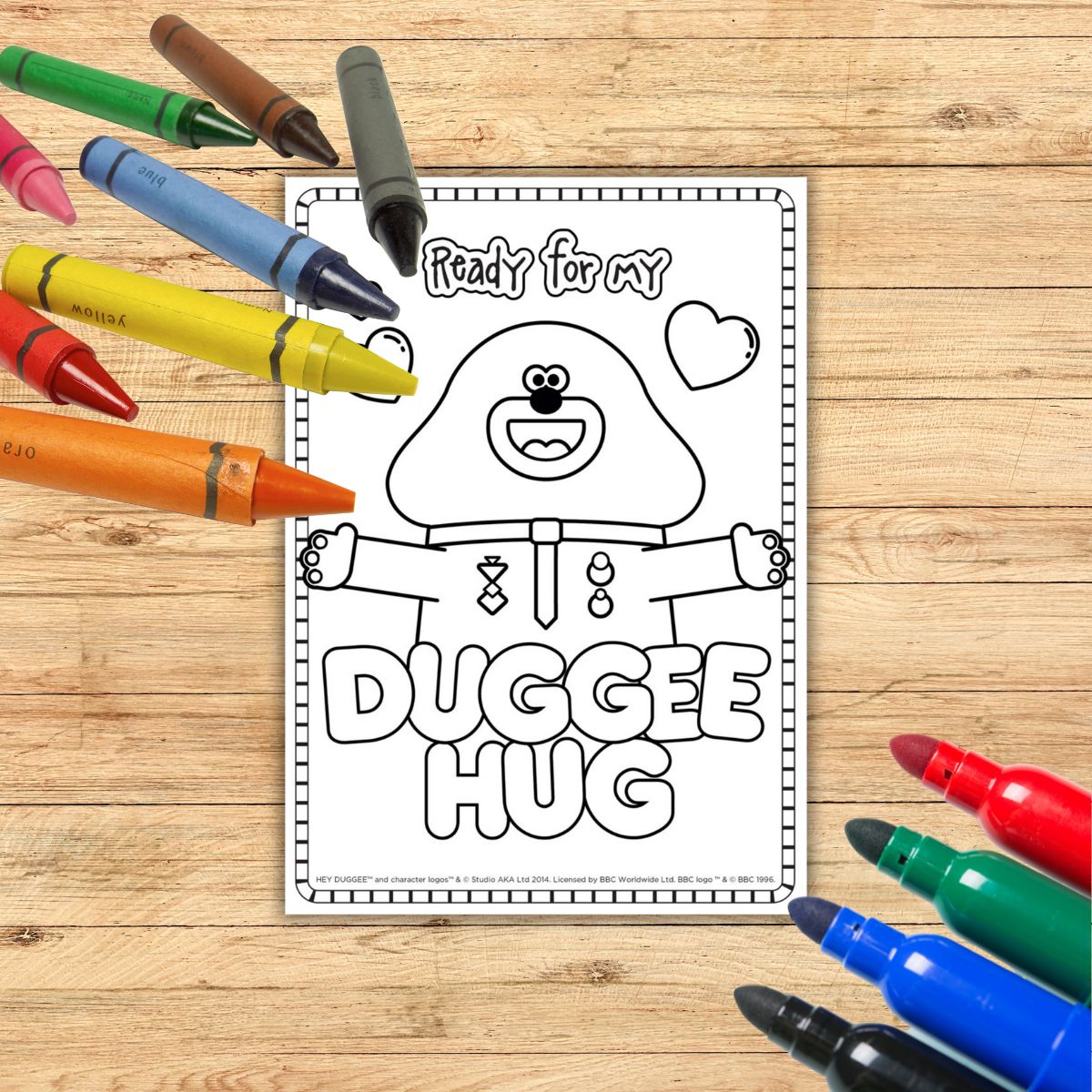 Free Printable Hey Duggee Coloring Pages In The Playroom