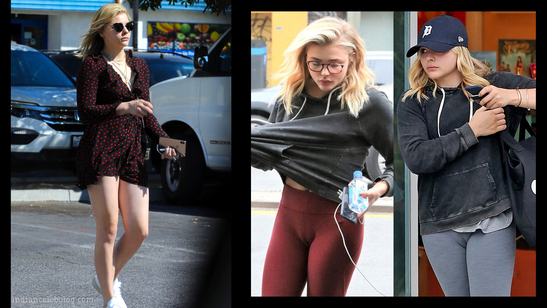 Chloe Grace Moretz Upskirt In Car Clicked By Paparazzi