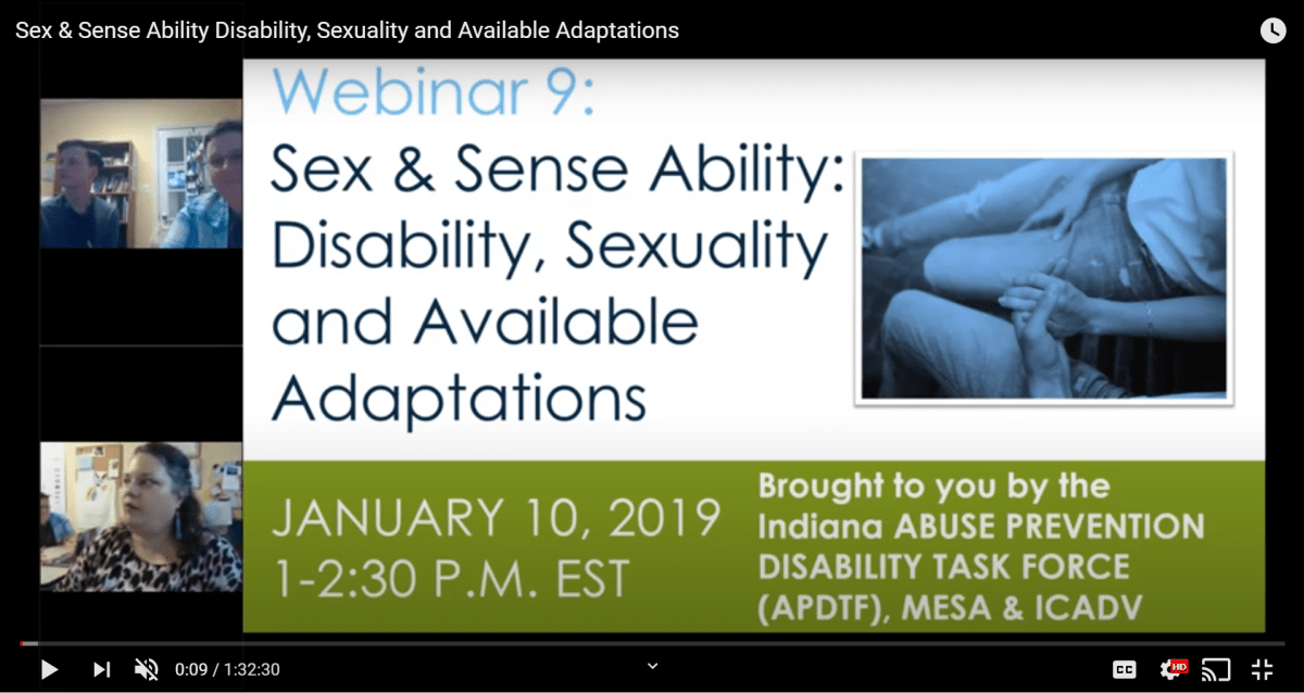 Webinar 9 Sex And Sense Ability Disability Sexuality And Available