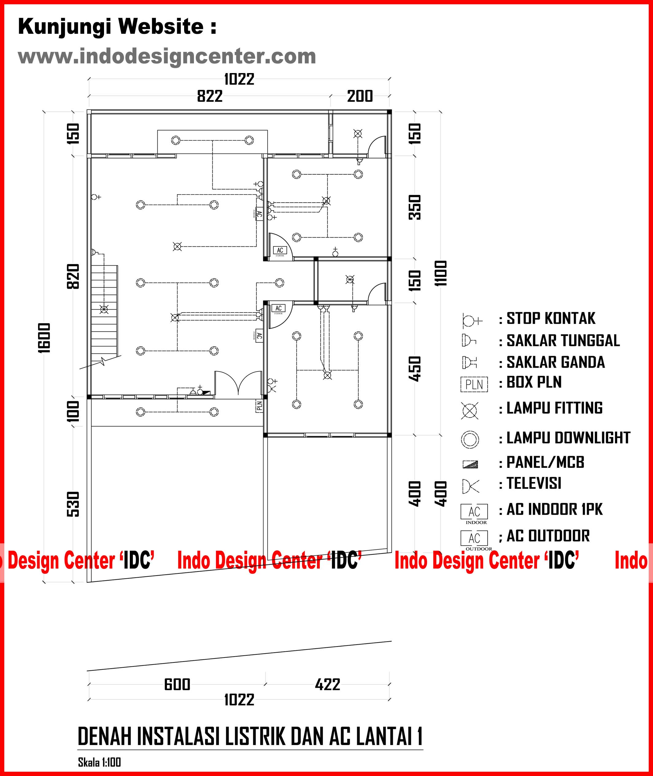 Denah Instalasi Listrik Rumah Autocad Imagesee