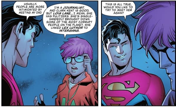 Jon Kent And New Friend To Share A Kiss In Superman Son Of Kal El