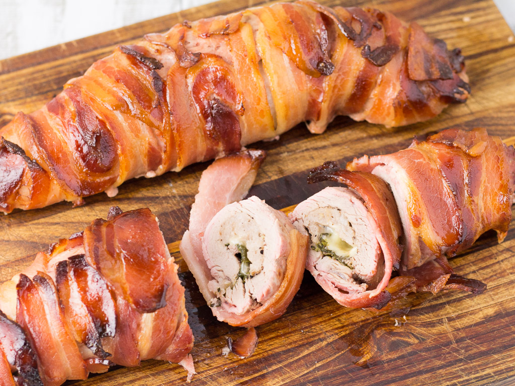 Bacon Wrapped Stuffed Pork Tenderloin Icing On The Steak