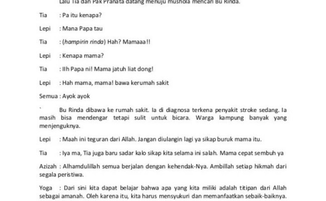 50 Contoh Naskah Drama Pendek Tentang Keberagaman Budaya Indonesia