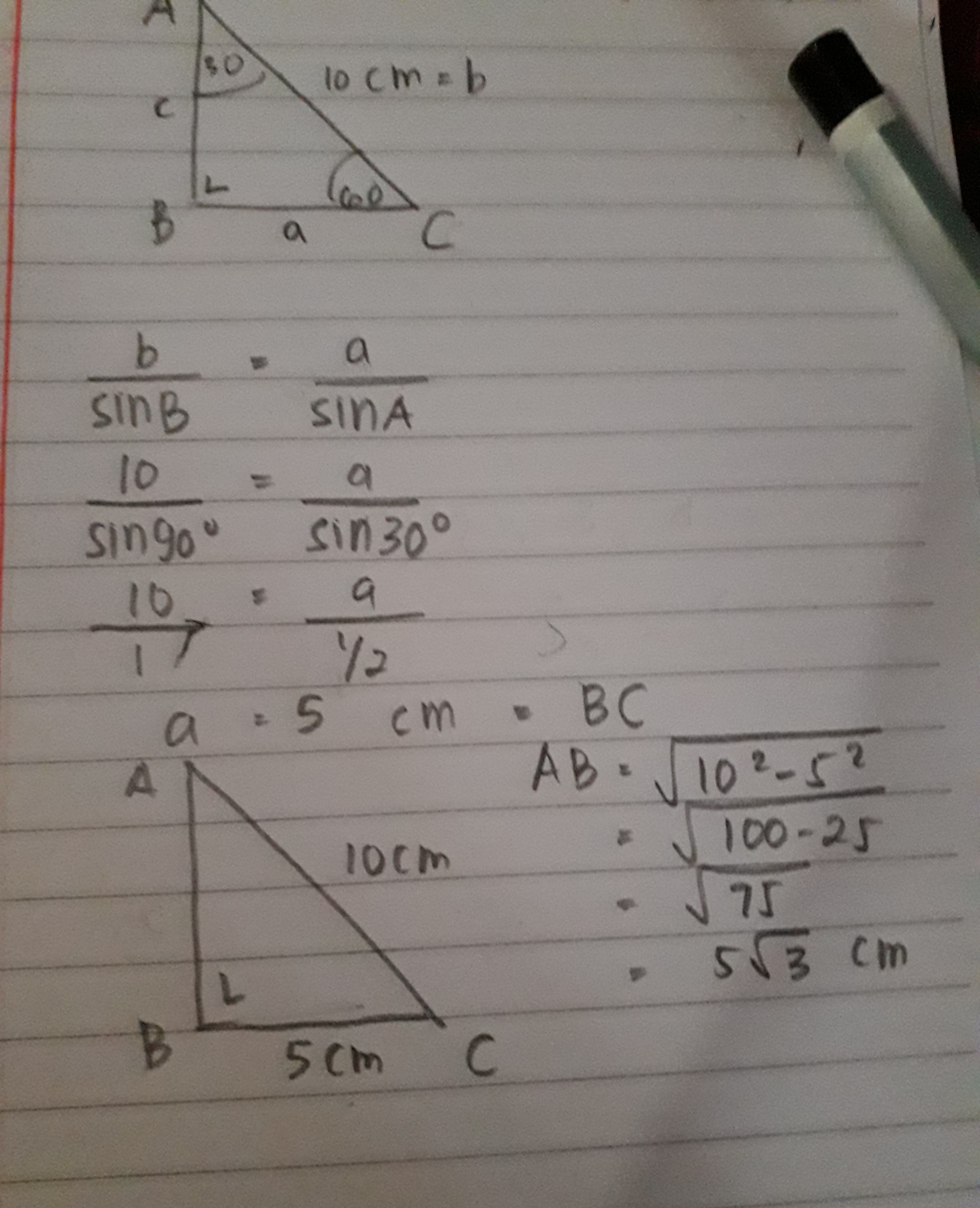 Segitiga Abc Siku Siku Di B Studyhelp