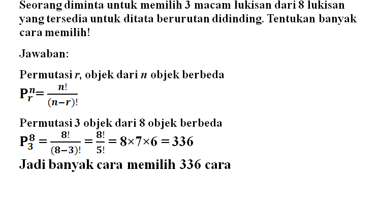 Contoh Soal Permutasi Berulang Rumus Kombinasi Tentukanlah