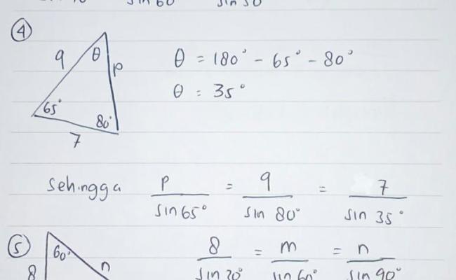 Contoh Soal Aturan Sinus Dan Cosinus Beserta Jawabannya Ini Aturannya