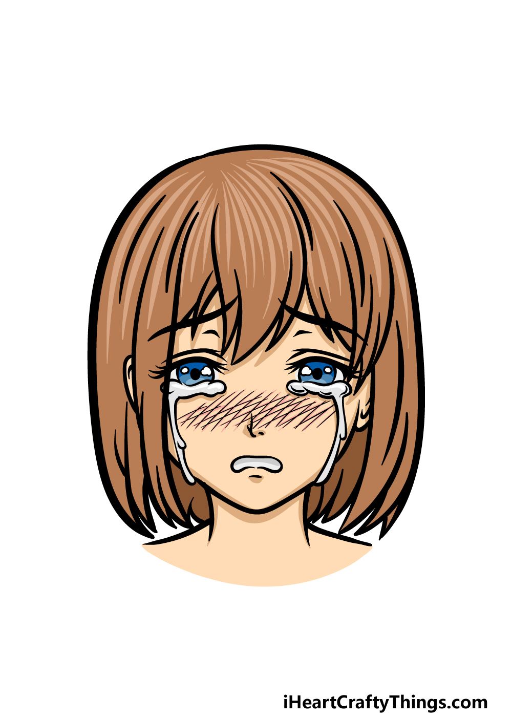 Sad Anime Drawing Hur Man Ritar En Sad Anime Steg För Steg 2023