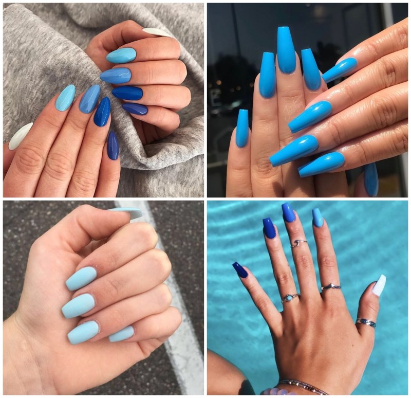 8 Inspirações De Unhas Em Tons De Azul Pra Inspirar No Feriado