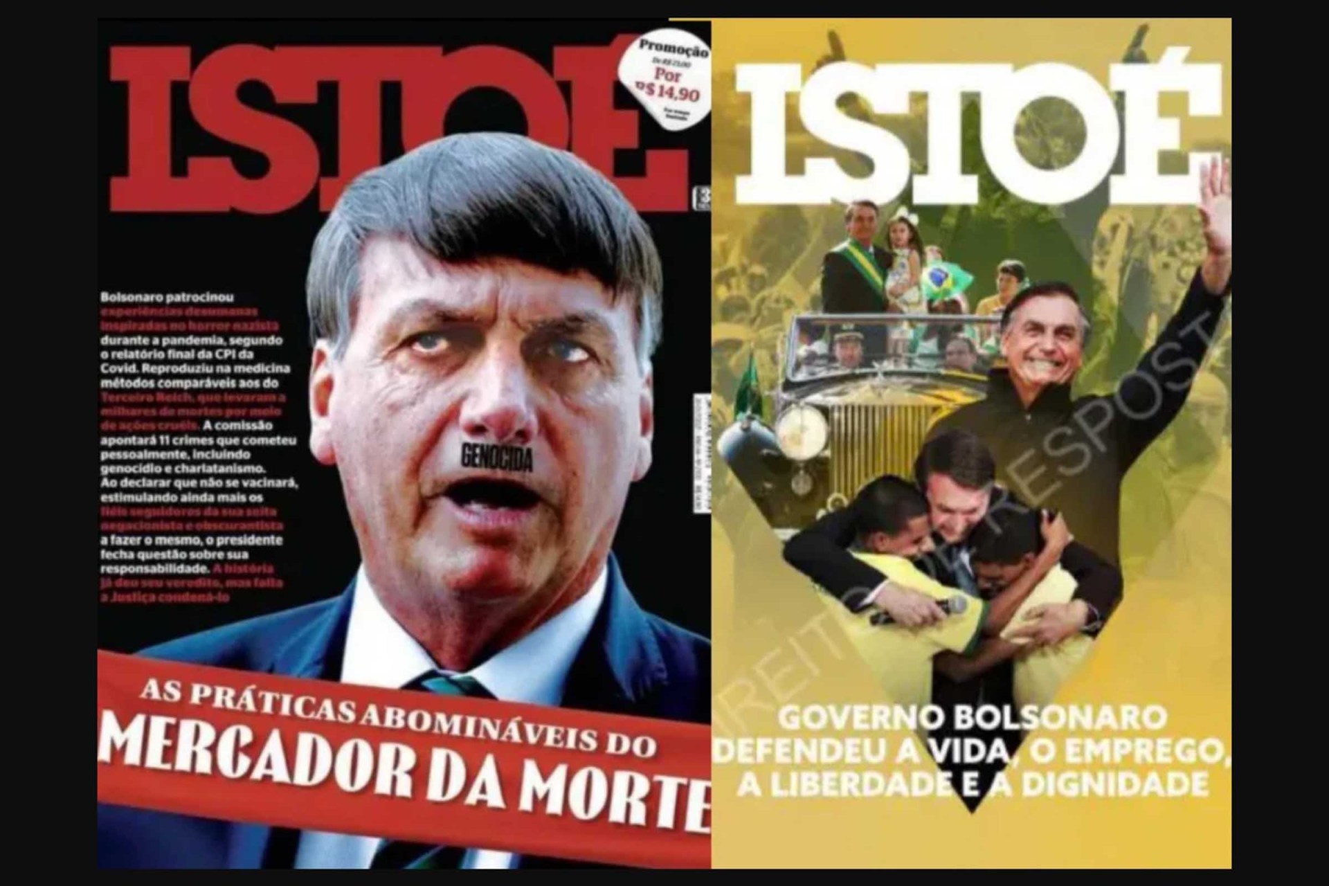 Inquérito De Capa De Revista IstoÉ Que Compara Extremista Presidente