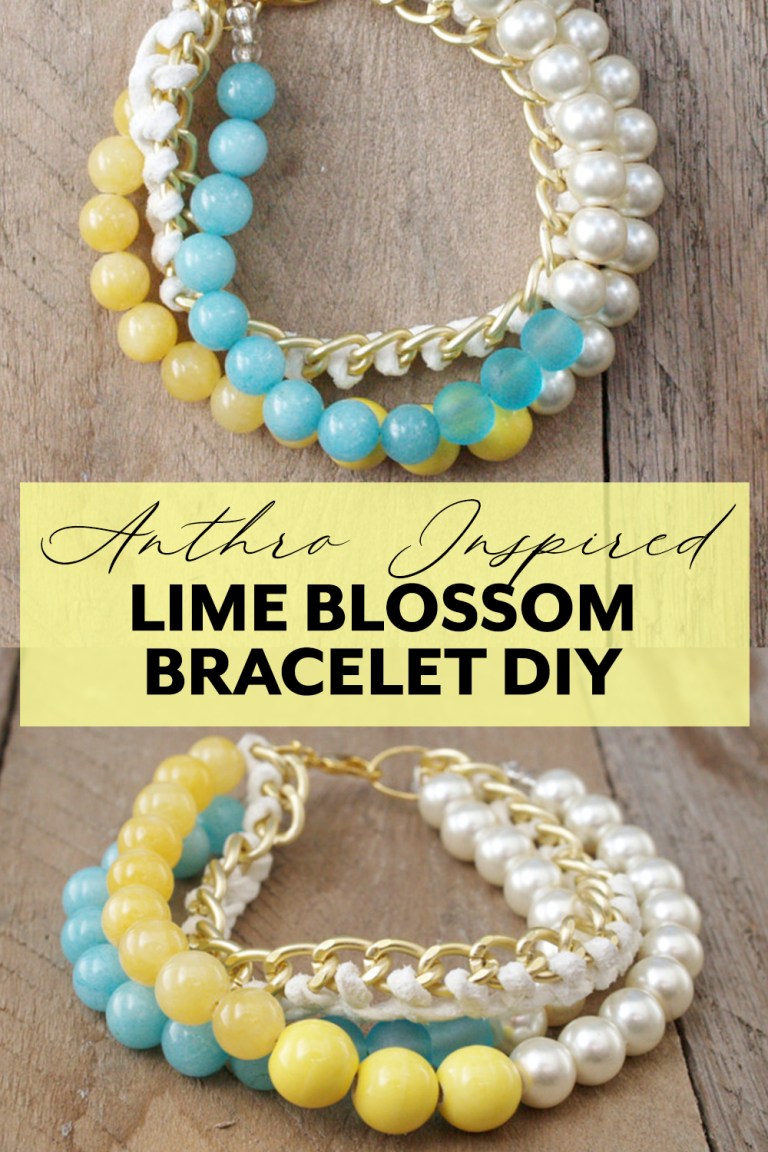 Anthro Inspired Lime Blossom Bracelet Tutorial From Flamingo Toes J