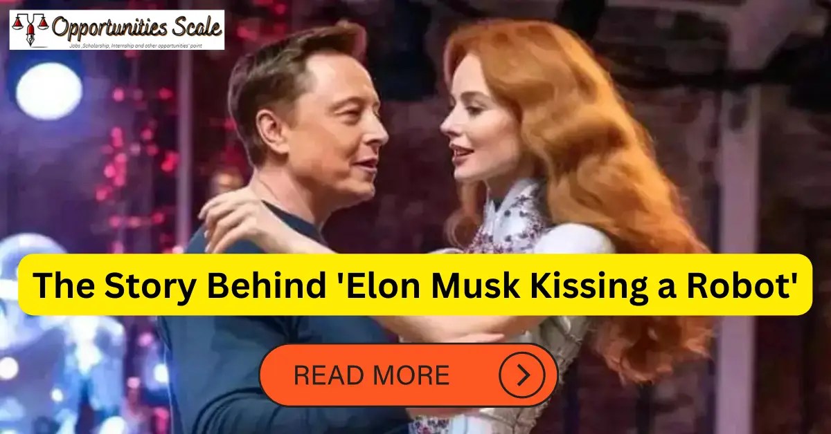 The Story Behind Elon Musk Kissing A Robot