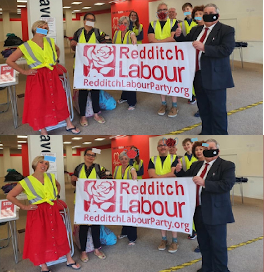 Redditch Labour Partys Masks Photoshop Fails To Cover Up Covid Breach