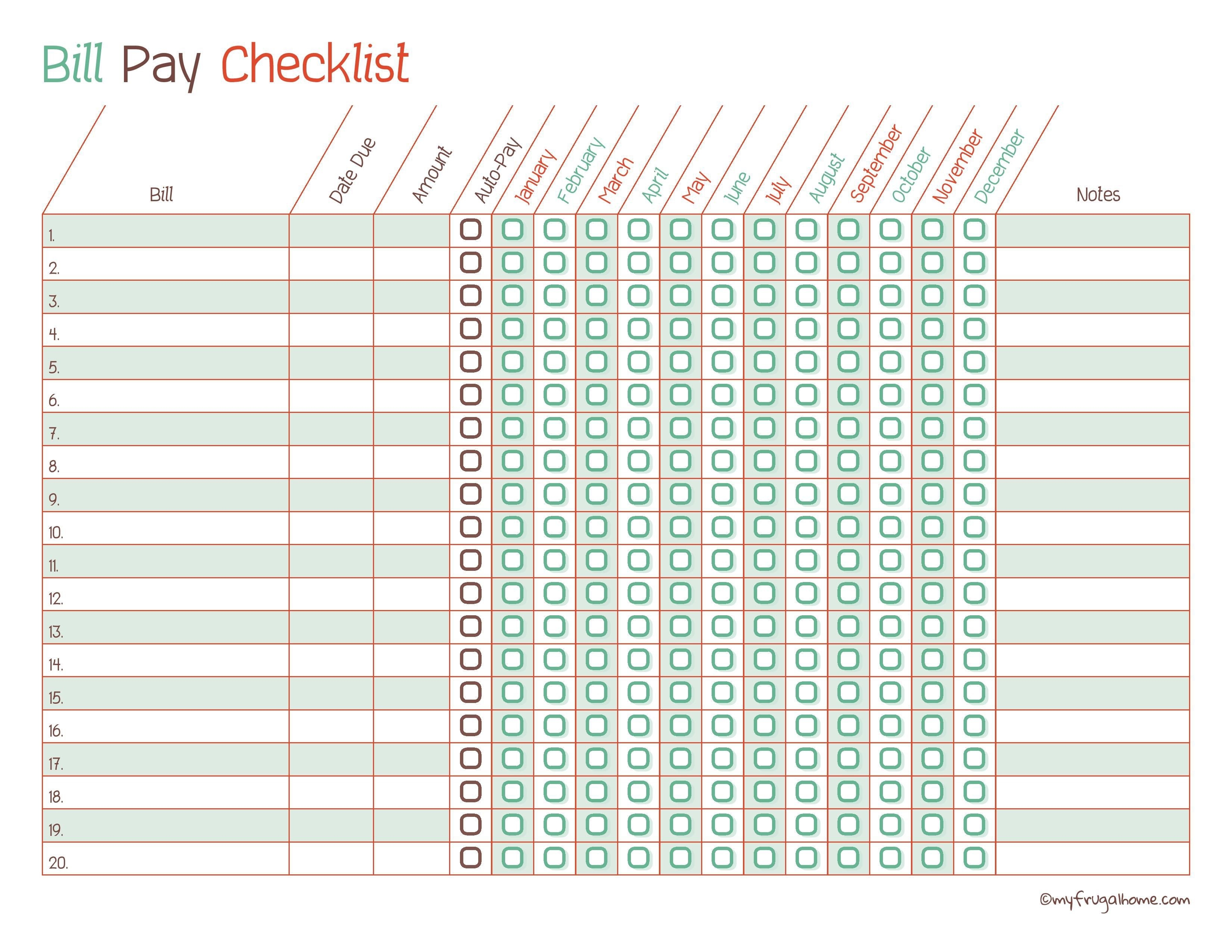 Free Printable Monthly Bill Calendar Free Letter Templates