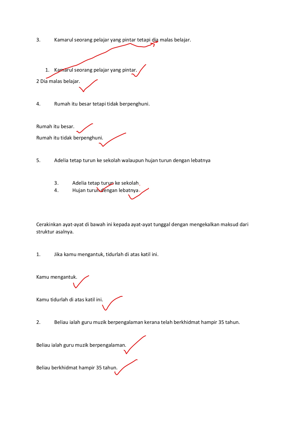 Latihan Ayat Tunggal Dan Ayat Majmuk Pt3 Pt3 Spm Ilmu Tatabahasa