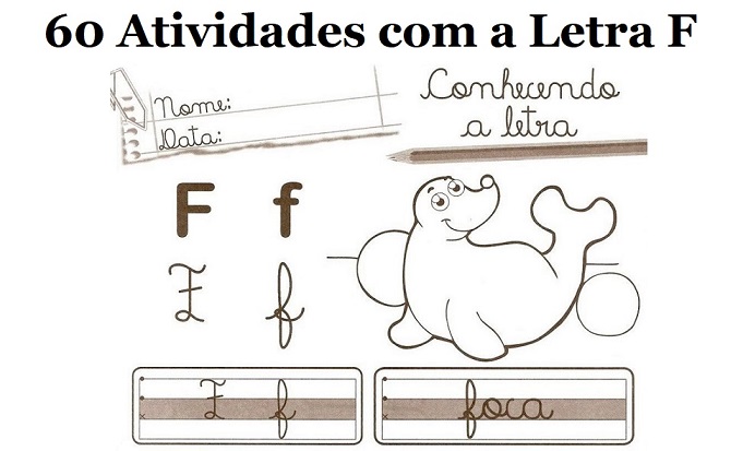 60 Atividades Com A Letra F Para Imprimir Alfabetização