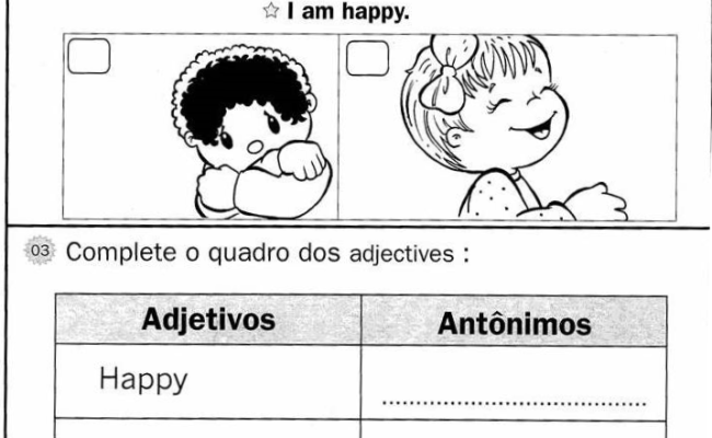 Atividades De Ingles Sobre Adjetivos Educa Travels