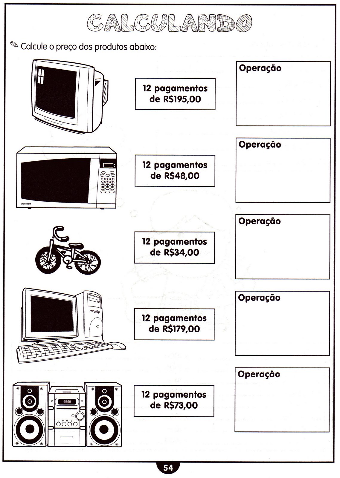 24 Atividades Sobre O Sistema Monetário Para Imprimir Online Cursos