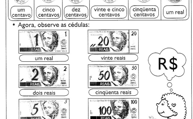 Sistema Monetario Brasileiro Atividade Para Imprimir Atualizado Com A