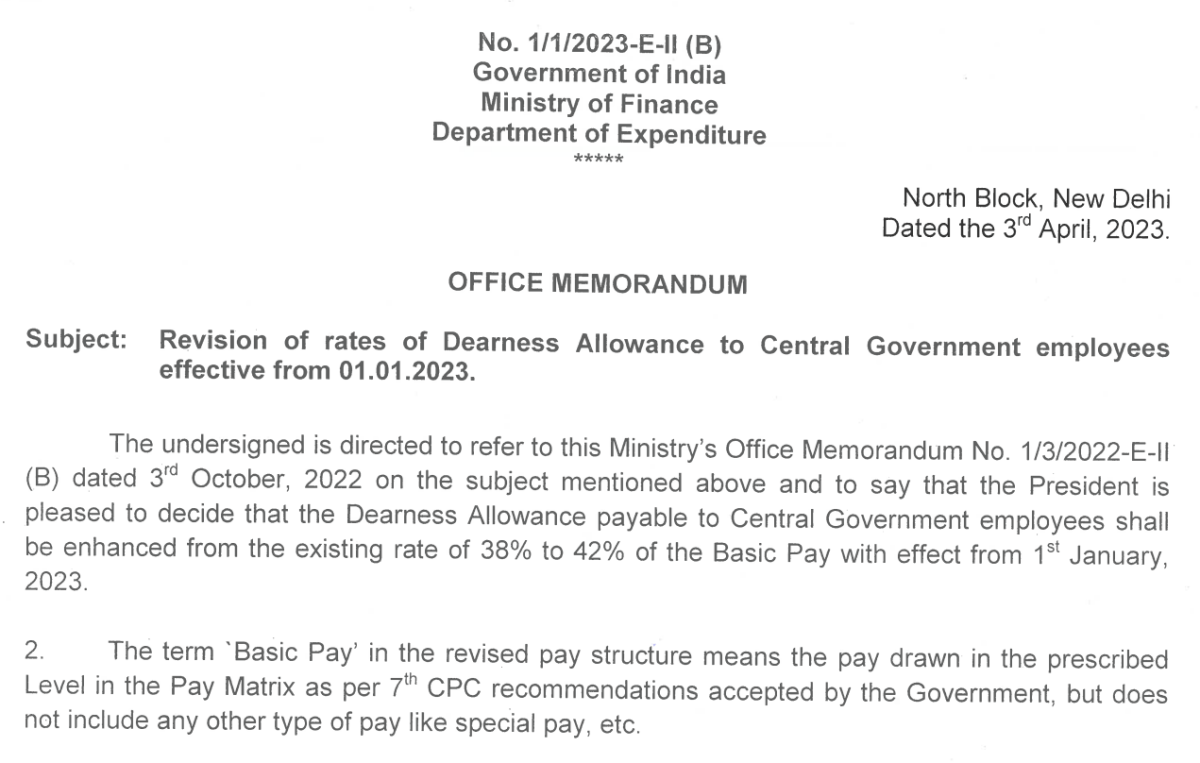 Expected Da Hike For Central Government Employees From 1st July 2023