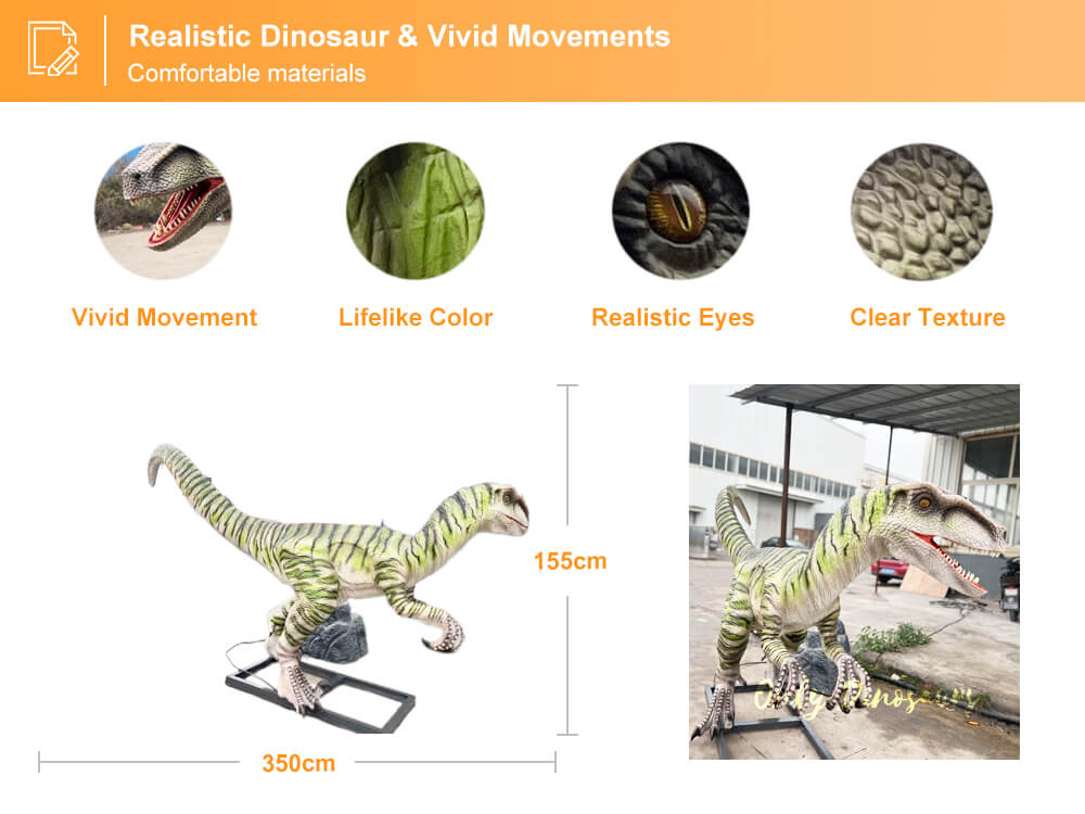 Fantastic Animatronic Dinosaur Velociraptor Only Dinosaurs