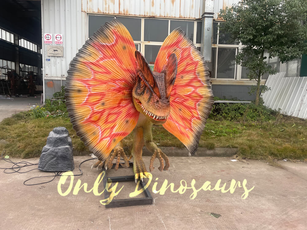 Fantastic Animatronic Dinosaur Dilophosaurus Model Siten