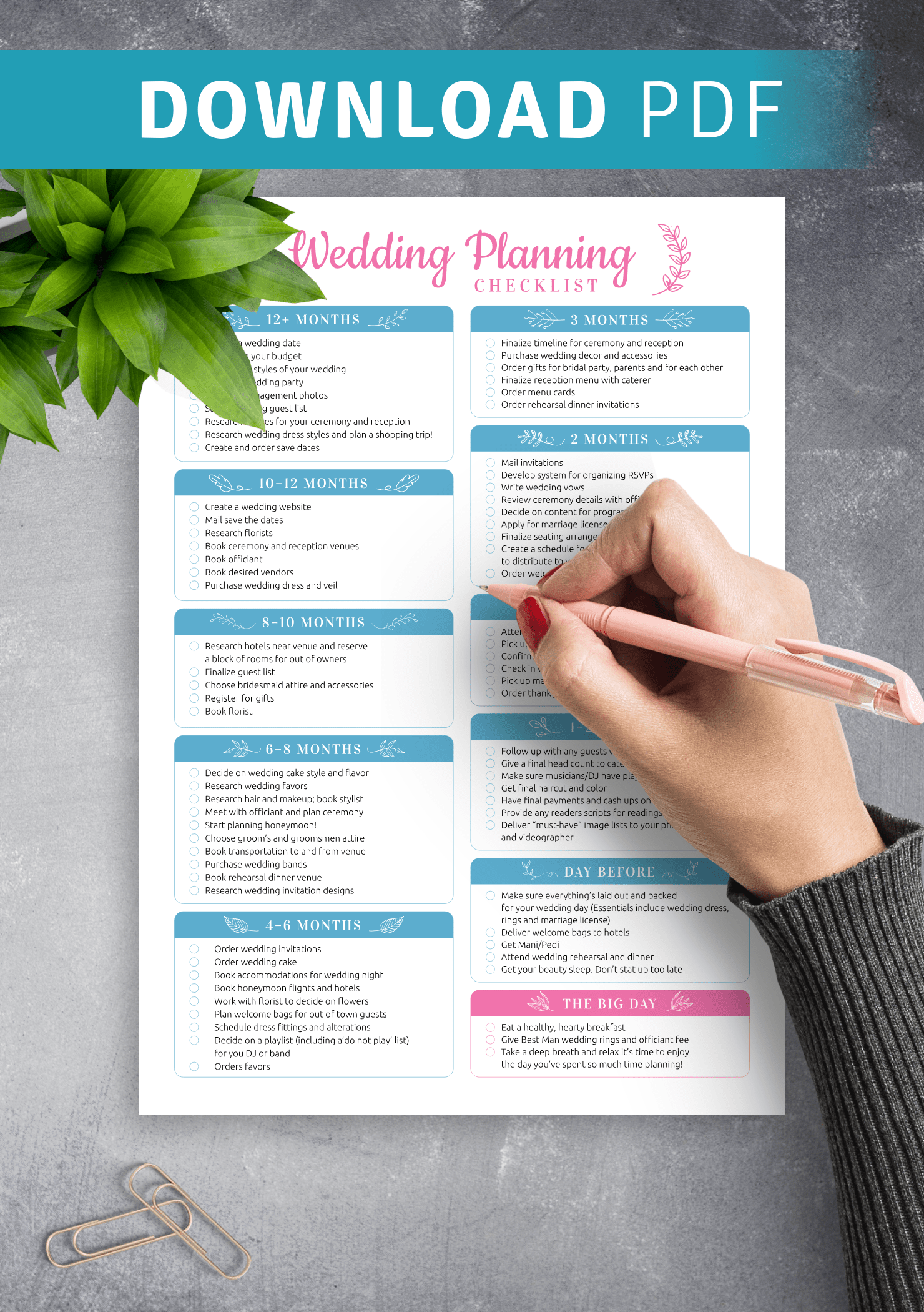 Printable Wedding Planning Checklist For Diy Brides My Wedding