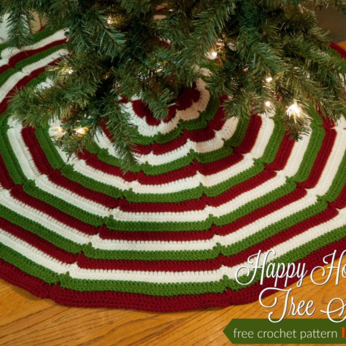 15 Easy Christmas Tree Skirts Free Crochet Patterns Okiegirlblingn