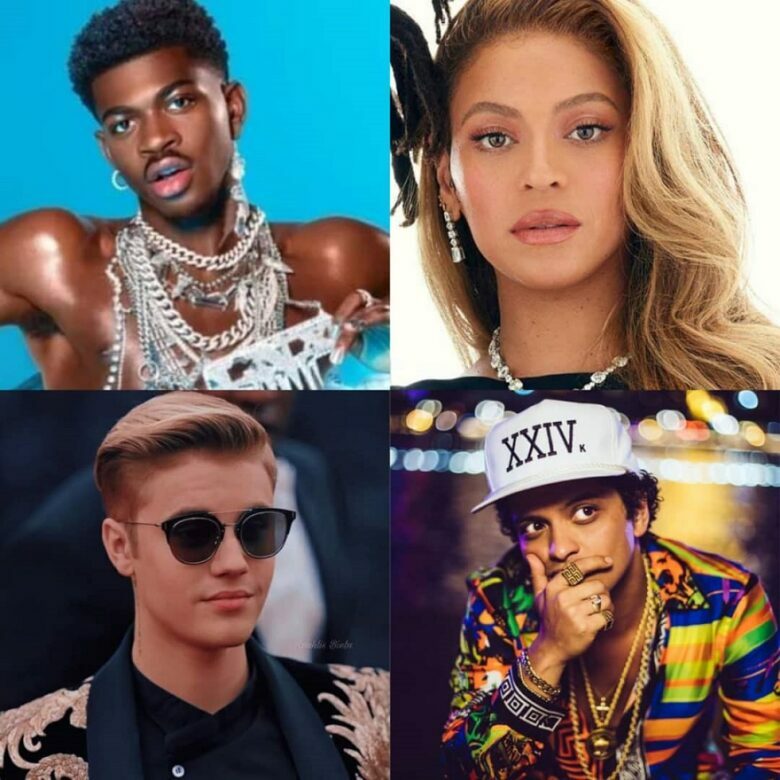 Lil Nas X Justin Bieber Bruno Mars Voici La Liste Complète Des