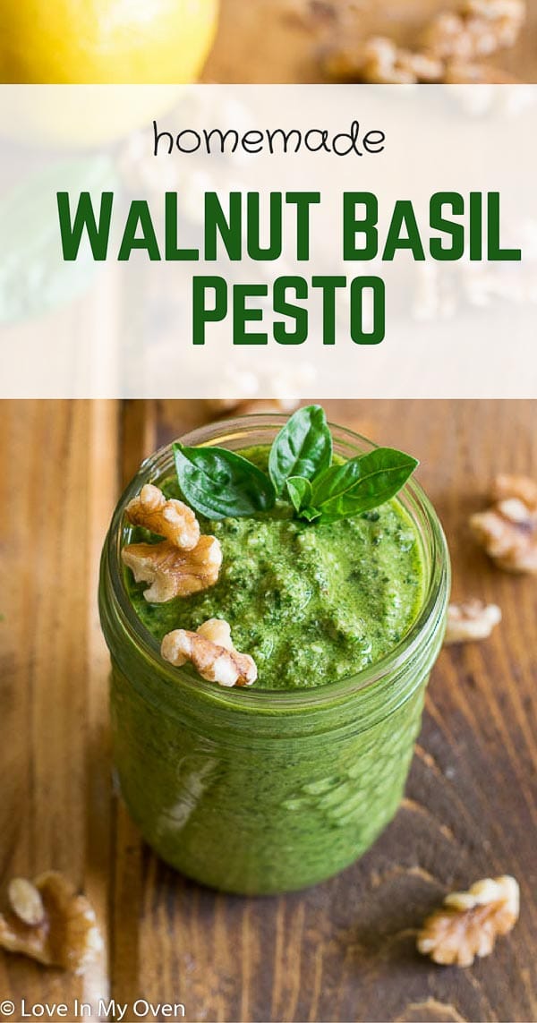 Walnut Basil Pesto Love In My Oven